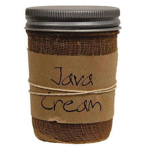 NEW FARMHOUSE JAR CANDLE JAVA CREAM USA 8 Ounce Coffee Kitchen ...