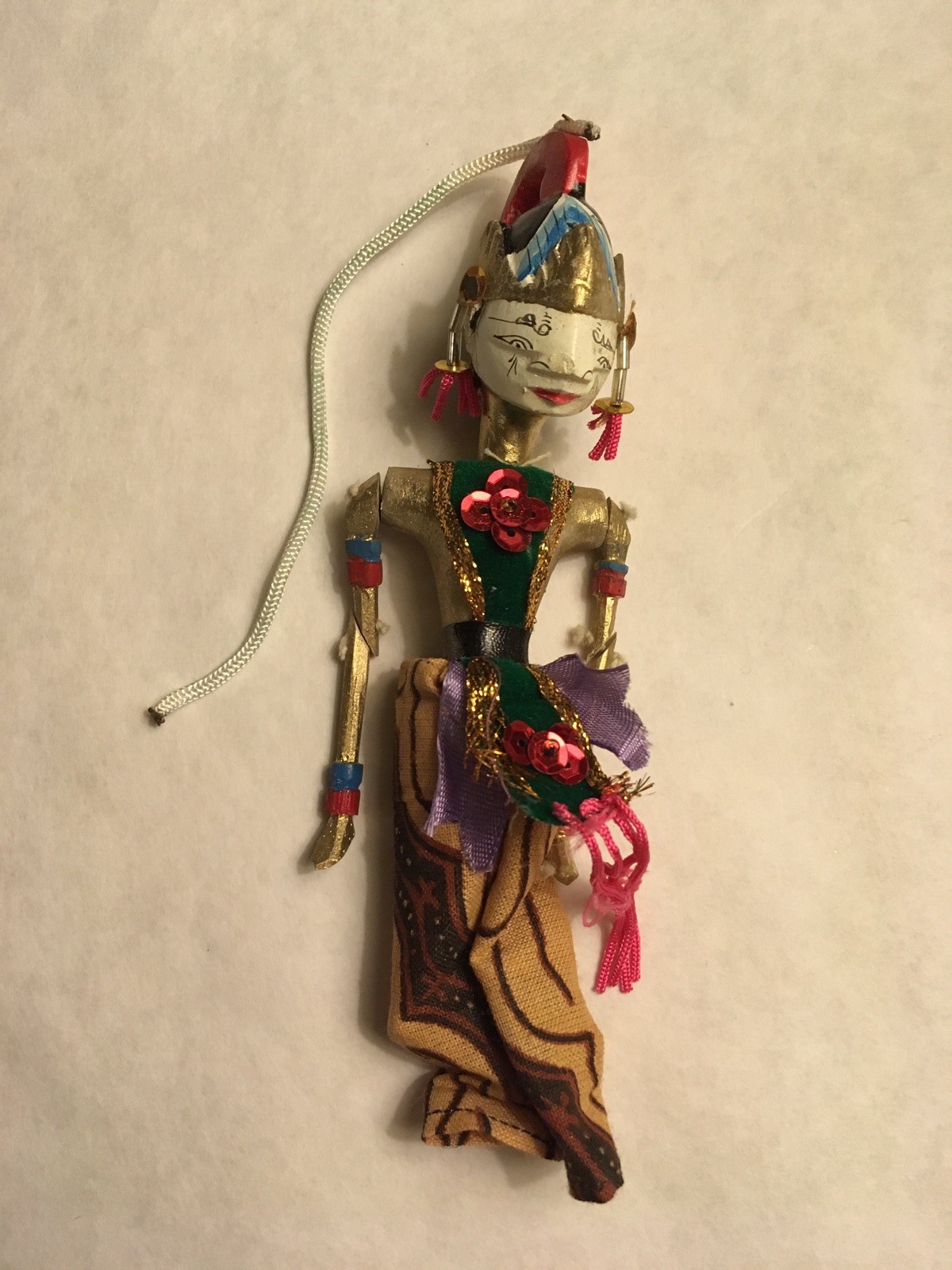 Vintage Mini Small Wayang Doll Indonesian Wood Puppet Golek Asian 1980s ...