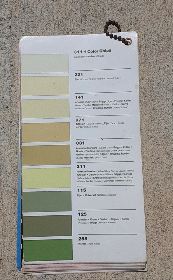 PALE BLOND YELLOW LOWER LID! 20.5 x 8 American Standard F4043 toilet ...