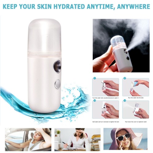 USB Nano Facial Spray Mist Spray Machine Face Moisturizing Atomization ...