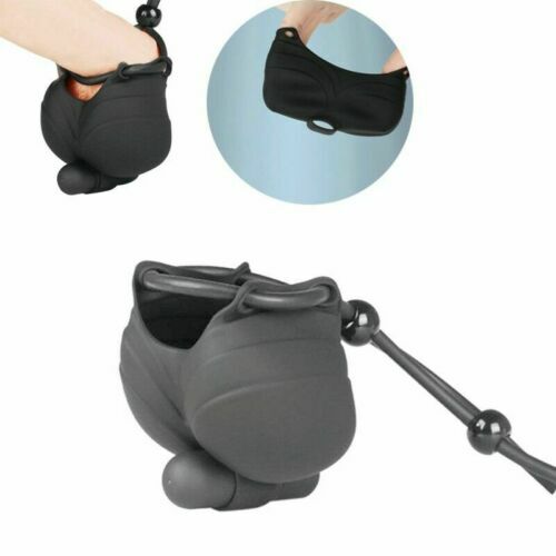 Vibrating-Male-Penis-Ring-Testicle-Massager-Scrotum-Bag-Ball Stretcher ...