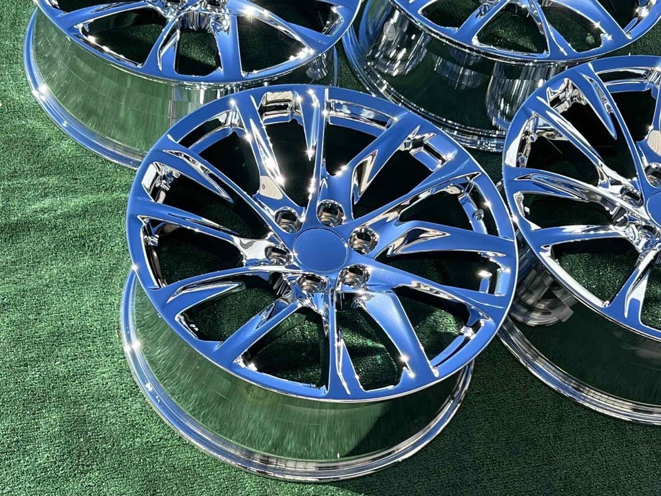 2024 22 Chrome Wheels Cadillac Escalade GMC Yukon Chevy Tahoe OEM Specs ...