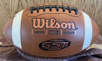 Wilson 1003 GST Football NFHS/NCAA Leather Football 263881267980 | eBay