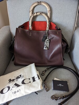 Coach 1941 Oxblood Rogue 36 w/Python Handles Made To Order MTO Free ...