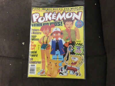 Vintage Pokémon POSTER MAGAZINE PIKACHU MISTY BROCK | eBay