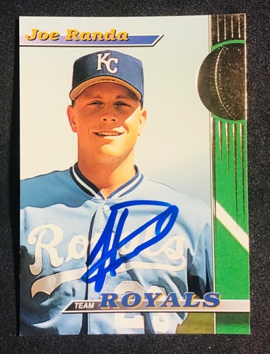 Kansas City Royal JOE RANDA auto signed autographed 1993 TOPPS STADIUM ...
