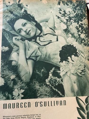 Maureen O'Sullivan, Spencer Tracy, Double Full Page Vintage Pinup | eBay