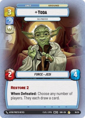 Yoda Promo - SOR 16 NM - Star Wars Unlimited | eBay