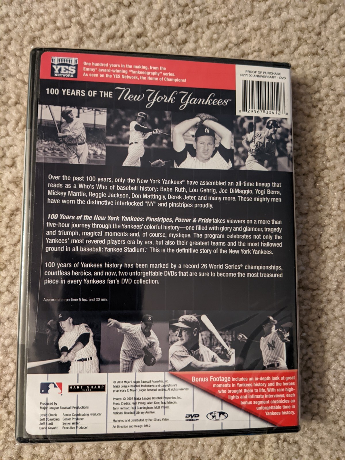 Yankeeography DVD Set. Volumes 1-4. + 100 Years Of The NY Yankees. New ...