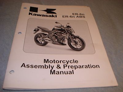 Kawasaki 2009 ER-6n ER-6n ABS ASSEMBLY & PREPARATION Manual P/N 99931 ...