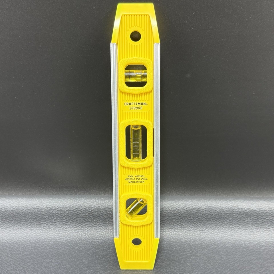 Craftsman 9" Magnetic Inspector's Torpedo Level with Pitch Vial •USA• 9 ...