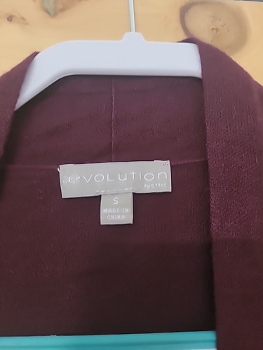 NWOT Evolution By Cyrus Size Small Purple Open Front Cardigan Stitch ...