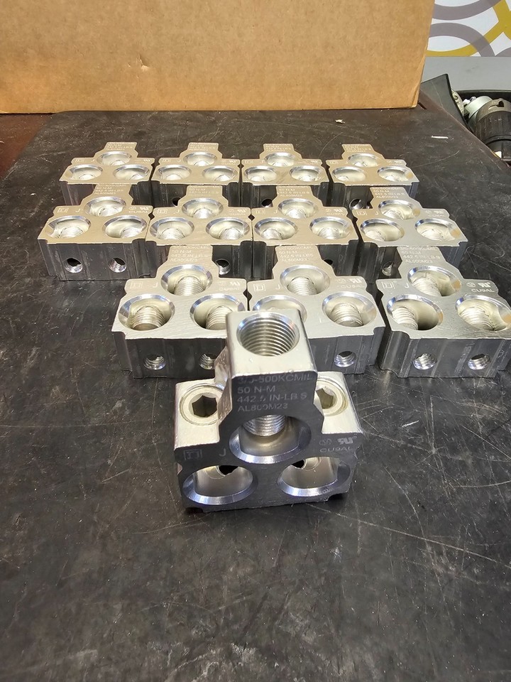12PC SQUARE D AL800M23 ALUMINUM TEE LUG, 3/0 500KCMIL 50 N-M | eBay
