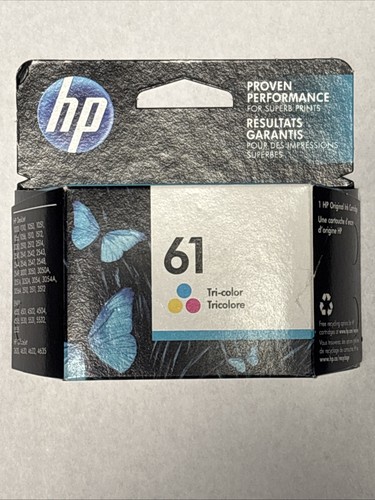 Genuine New HP 61 Tri-Color Ink Cartridge CH562WN Factory Sealed | eBay