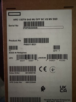 HPE 1.92 TB SAS SSD P40511-B21 | eBay