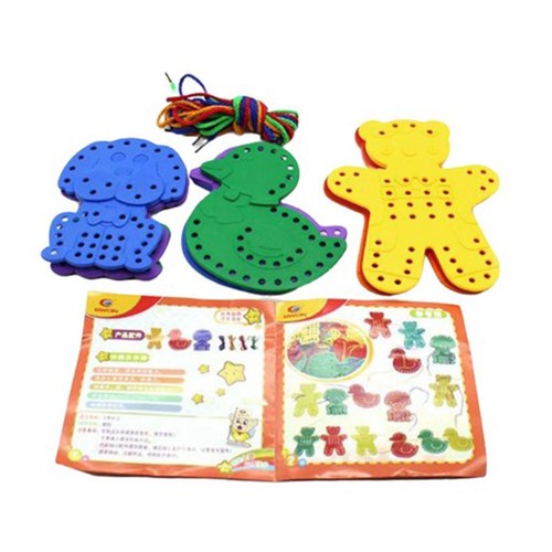 9pcs Threading Animal Shape Early Educational Toy | eBay UK