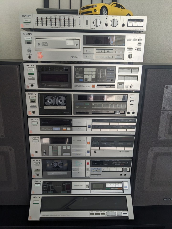 SONY TA-AX410 Vintage Stereo Component System silver | eBay