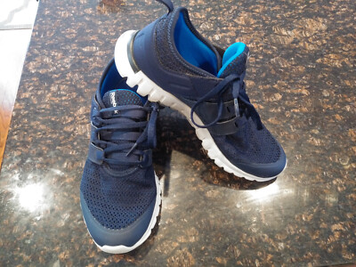 Reebok Blue Work Running Shoes Sneakers 8 Men MemoryTech Sublite EUC ...