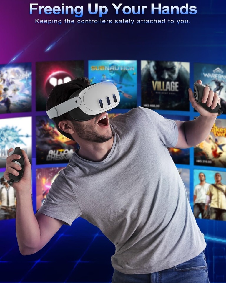 AMZDM Controller Grip for Oculus Meta Quest 3S Oculus Quest 3 VR Accessories .. | eBay