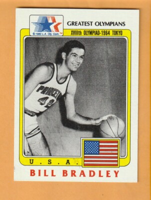 Bill Bradley 1983 Topps History's Greatest Olympians #9 New York Knicks ...
