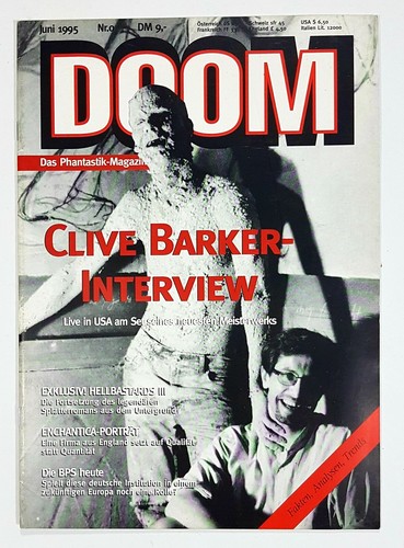 Fantasy Magazine DOOM #0 June 1995 dt Horror/Splatter/Clive Barker ...