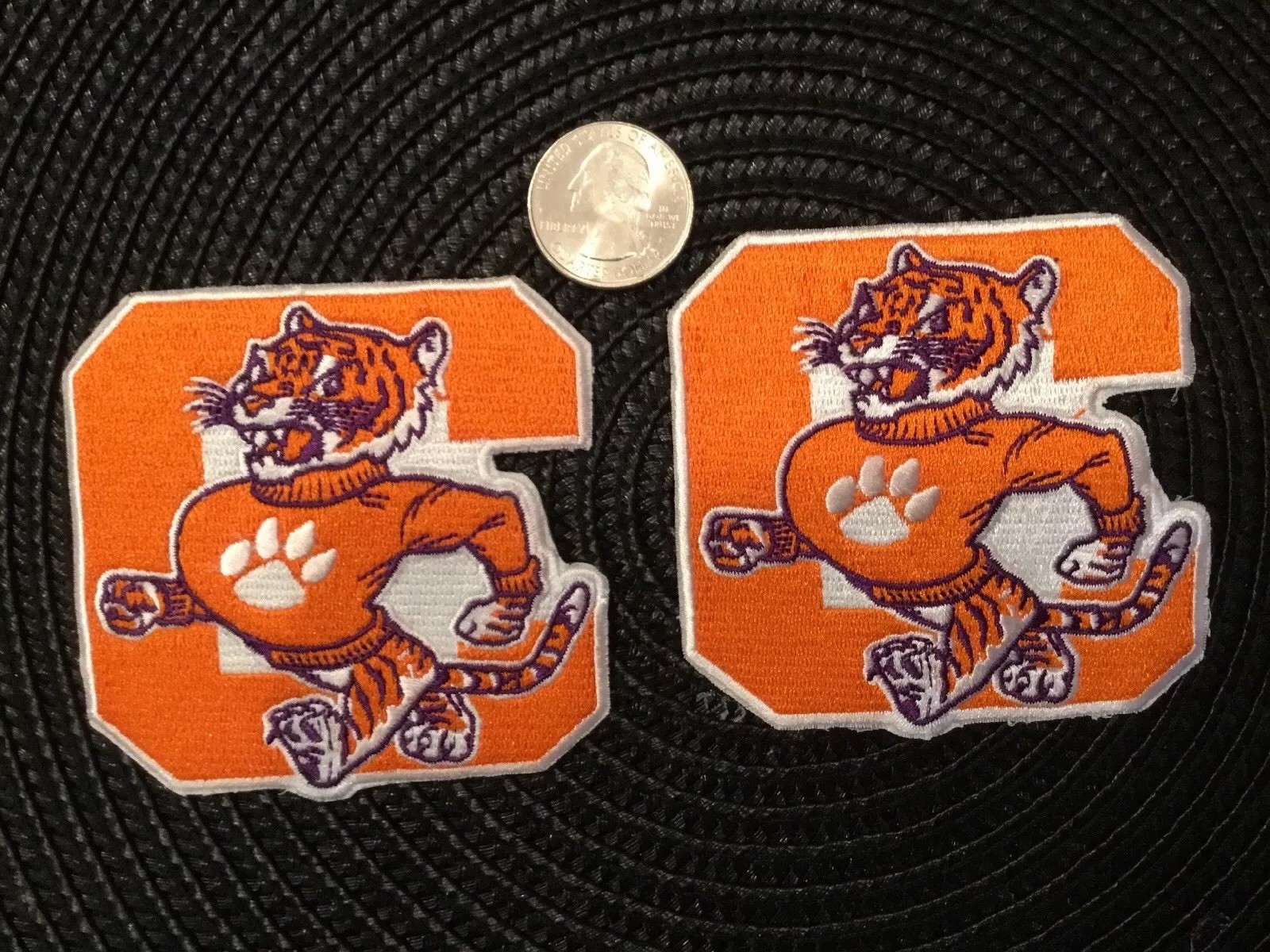 Clemson University tigers VINTAGE EMBROIDERED IRON ON PATCH 3" x 3" | eBay