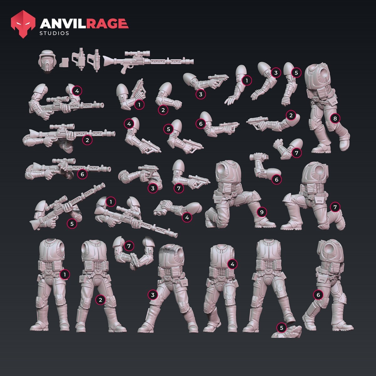 Scouts (10) Star Wars Legion Scale resin miniatures SEB | eBay Australia