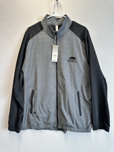 Mens Adidas Windbreaker Jacket Size 3XL Croell Logo Lightweight Wear ...