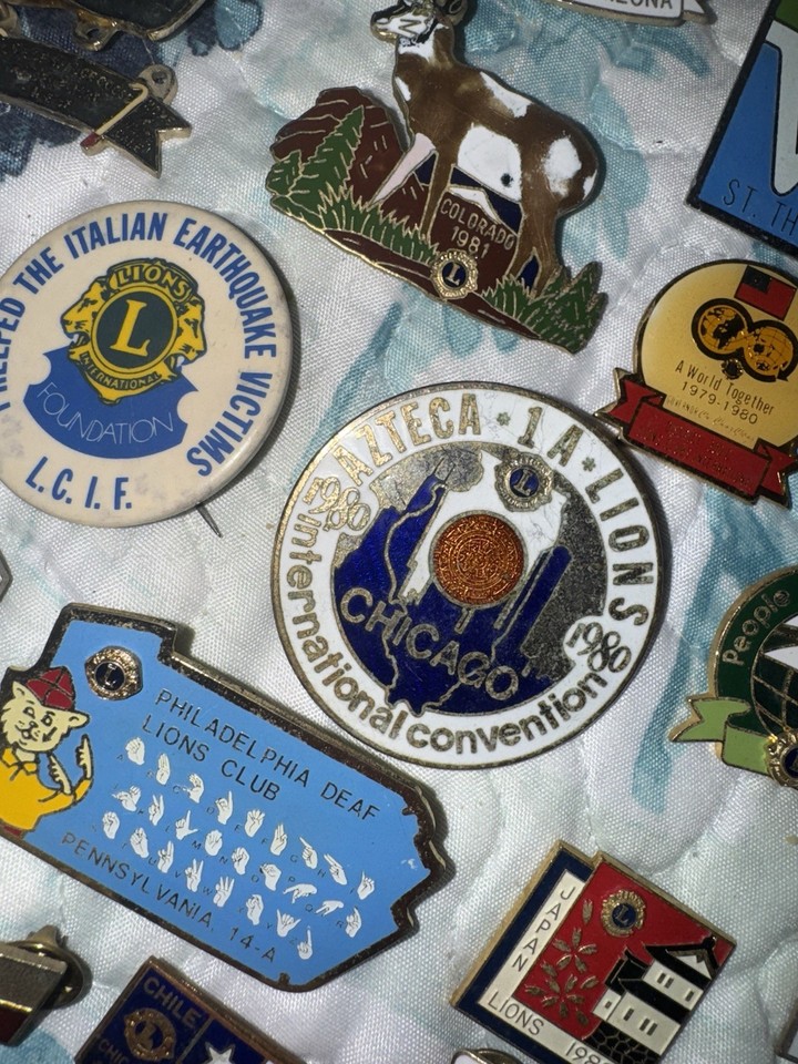 Vintage Lot Of International Lions Clubhouse Pins ~Lions Clin | eBay