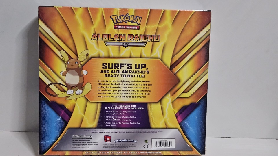 Pokemon Alolan Raichu Box - Roaring Skies/Sun & Moon - New Sealed [1 ...