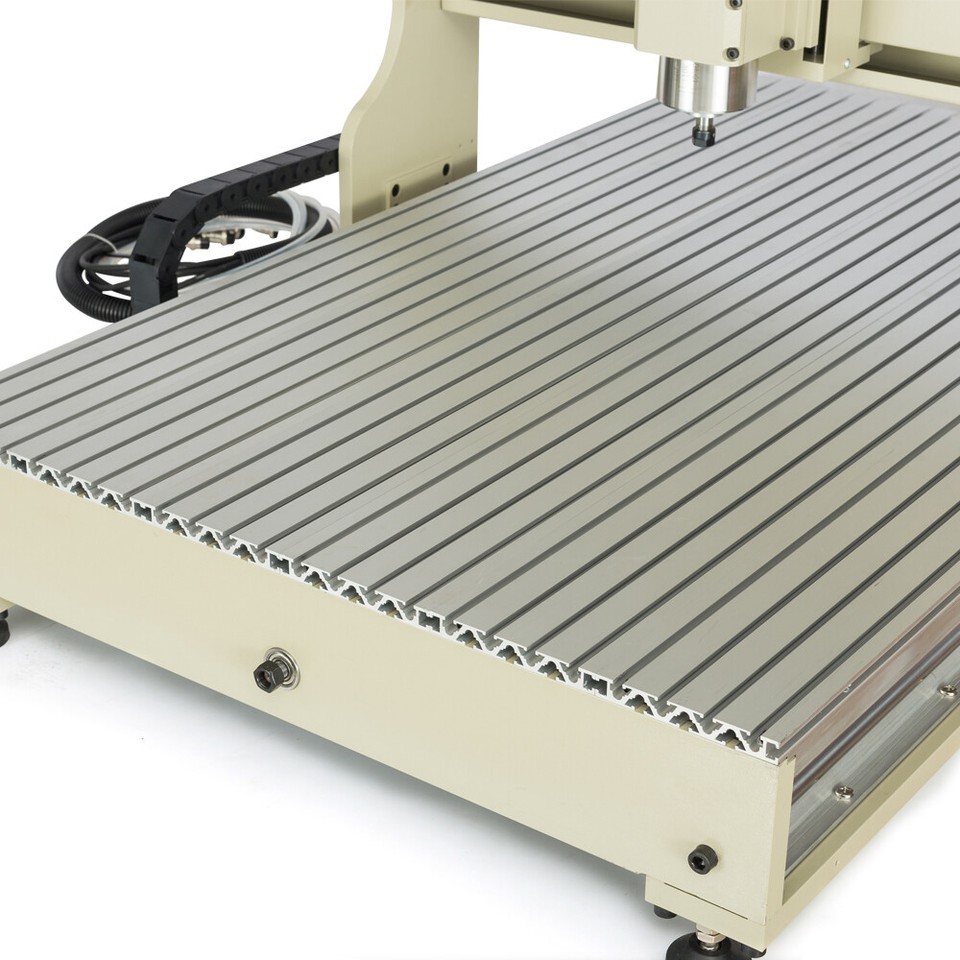 4 Axis 6090 CNC Router 2200W Engraving Machine USB Water Cooled 3D Mill ...