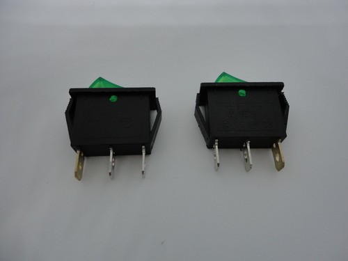 2Pc Pack KCD3 T125 15A 250V 20A 125V AC CB Power Button Rocker Switch 3 ...