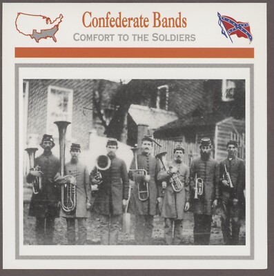 Confederate Bands Atlas Civil War Card Soldier's Life | eBay