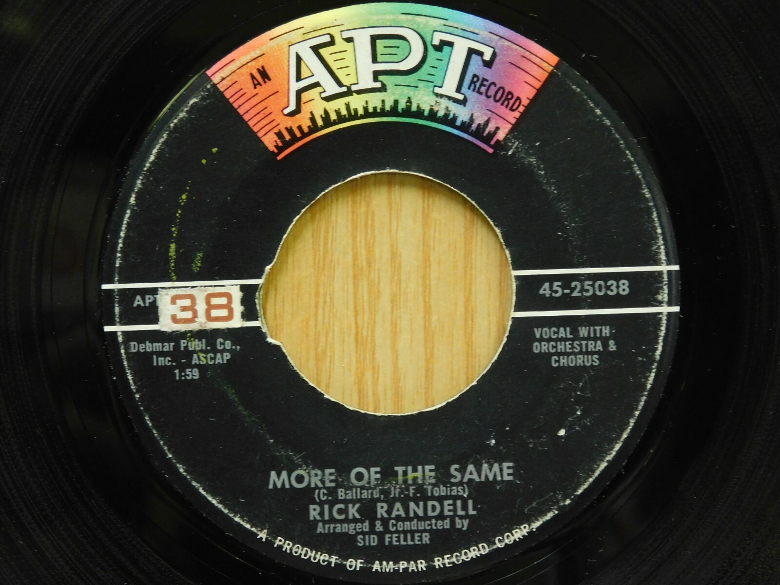 Rick Randell 45 More Of The Same bw Ring That Thing bw APT | eBay