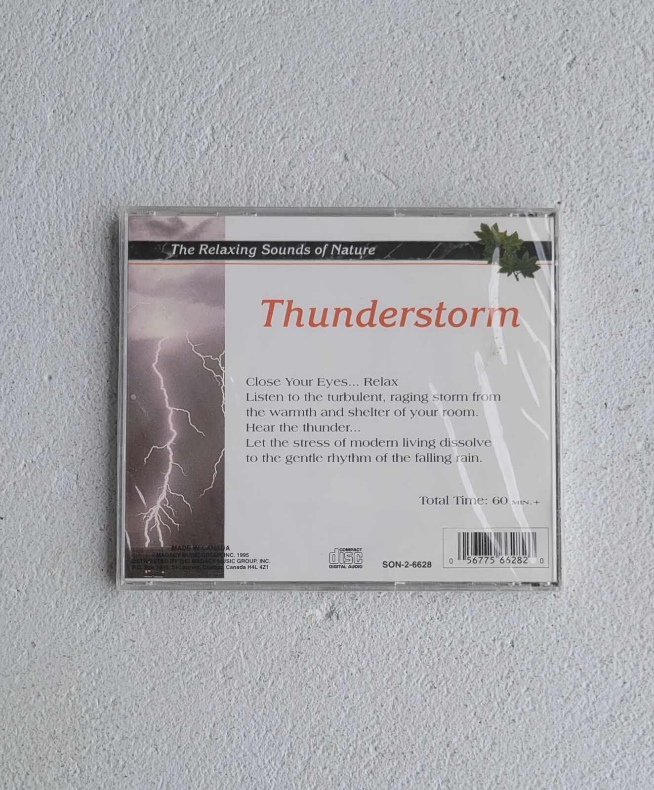 Relaxing Sounds of Nature: Thunderstorm by Relaxing Sounds Of Nature (CD, 1995, Madacy ...