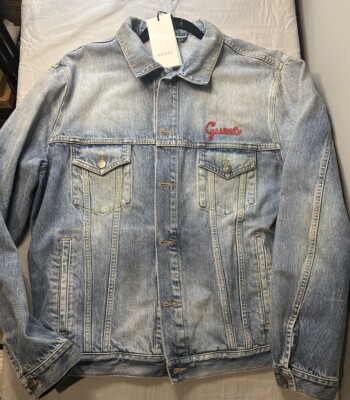 Gucci 'Mon Petit Chat' Distressed Denim Jacket Men’s Size 50 Authentic ...