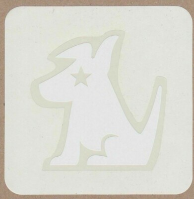 Sirius Satellite Radio Dog Window Decal White Adhesive sticker ORIGINAL ...