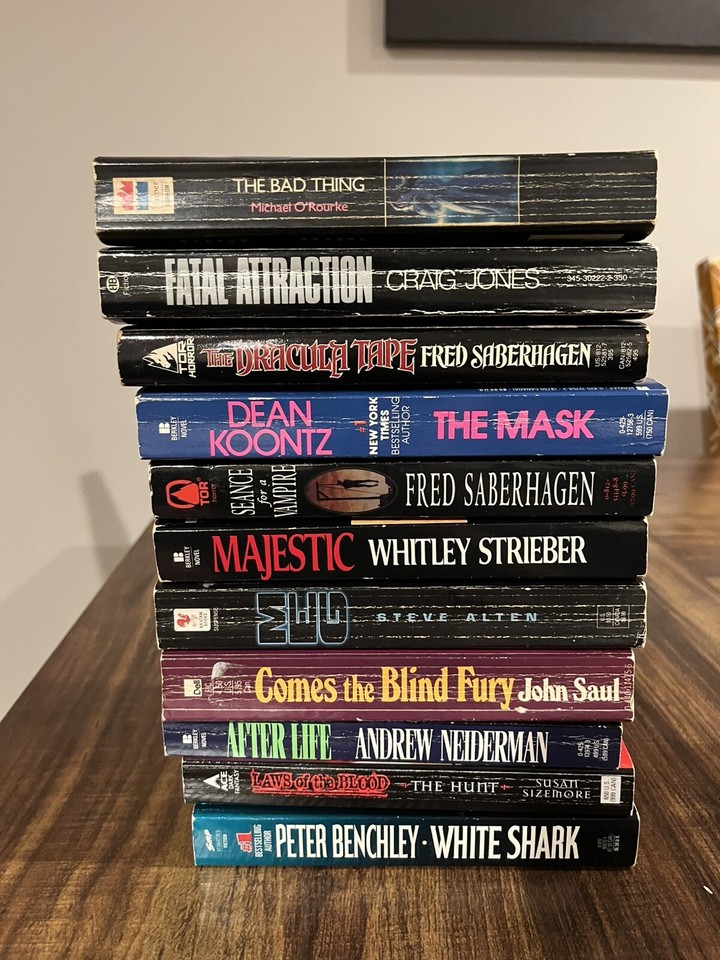 Rare! 80’s 90’s Paperbacks From Hell Book Lot, 11 Books, Gore, Slasher ...