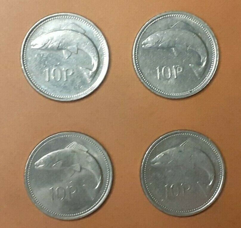 Lot of Four (4) Ireland Eire Decimal 10p Coin Pre-Euro 1993 - 2000 | eBay