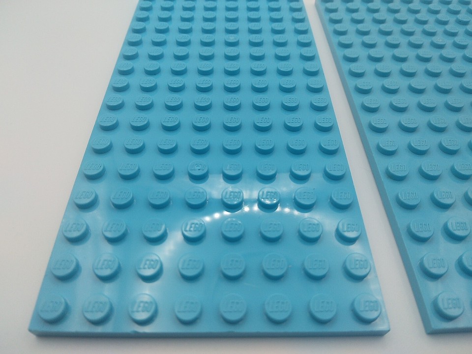 2 Lego 8x16 dot plate 92438 Medium Azure Friends Princess Girl Floor ...