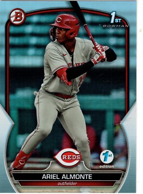Ariel Almonte Cincinnati Reds 2023 Bowman Sky Blue 1st Edition 1st ...