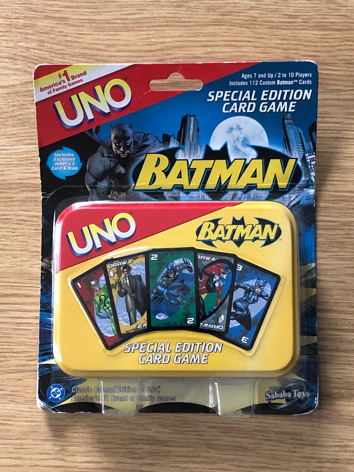 Batman Special Edition Uno Card Game New Factory Sealed OOP Sababa Toys ...