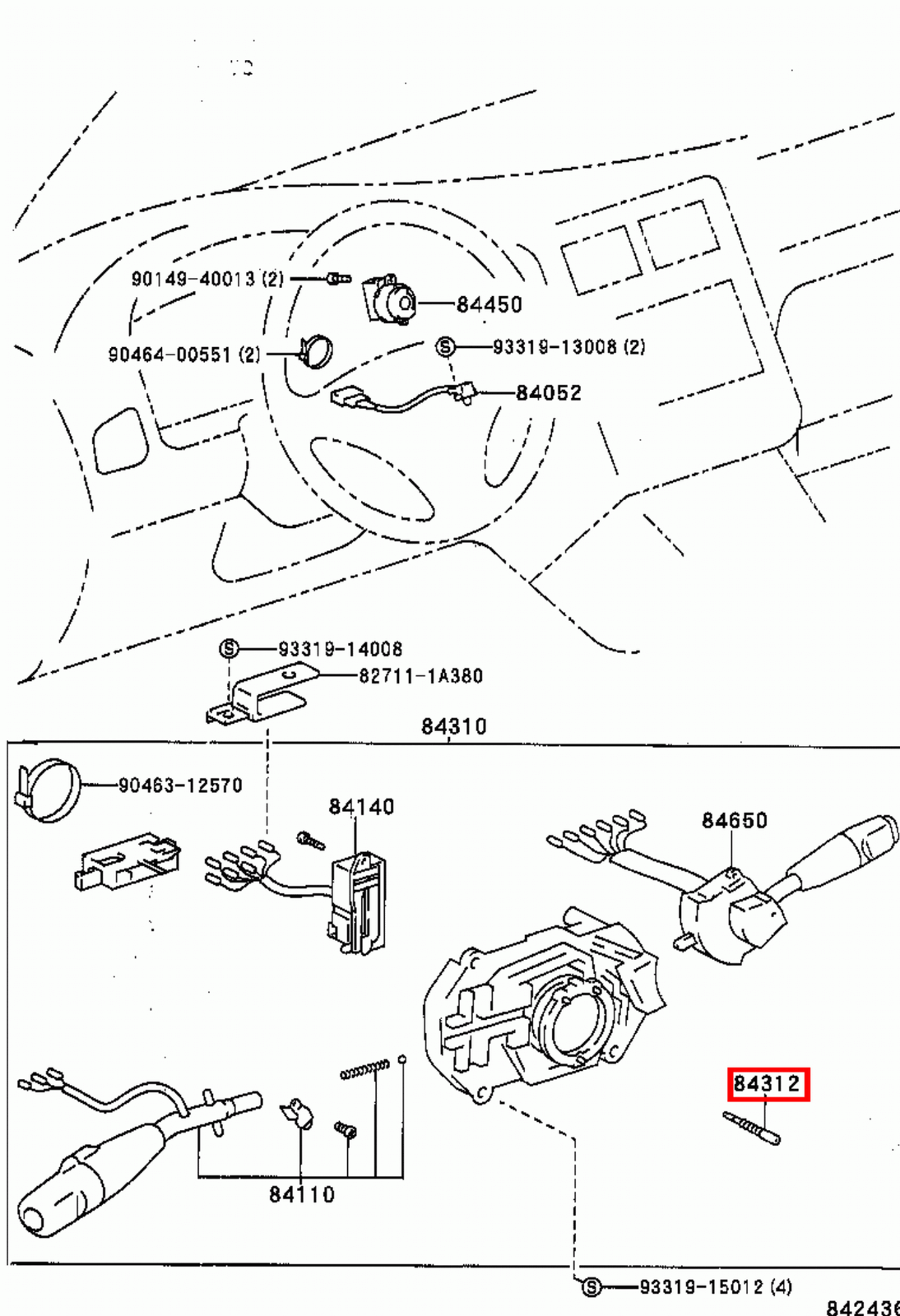 Genuine 4Runner RN121 RN120 RN110 RN106 RN101 Horn Contact Plunger ...