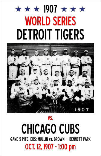 1907 DETROIT TIGERS vs CHICAGO CUBS 8X10 PHOTO BASEBALL PICTURE MLB | eBay