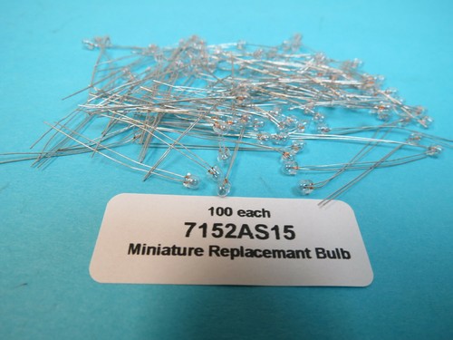 (100 ea) 7152AS15 Miniature Replacement Bulb Lamp Light .58W 5V New ...