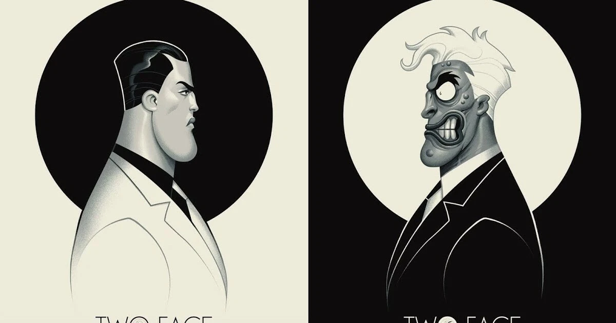Animated Two Face Wallpaper