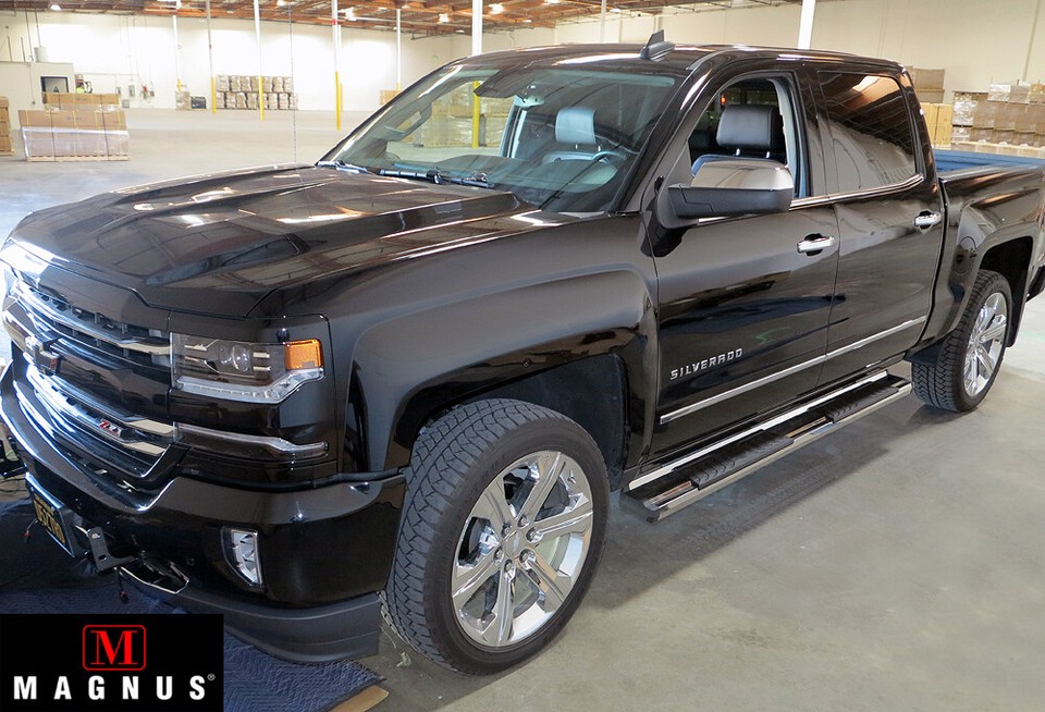 Chrome Nerf Bar Steps For 07-18 Chevy Silverado GMC Sierra Crew Cab | eBay