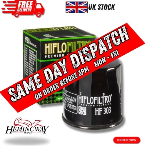 HF303 HIFLO PREMIUM OIL FILTER fit HONDA GL1500 I GOLD WING INTERSTATE ...