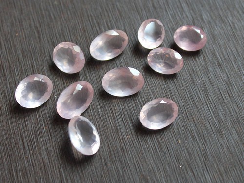 7x5mm Oval Cut Rose Quartz Pink Color loose Gemstone for sale 5 Pieces ...