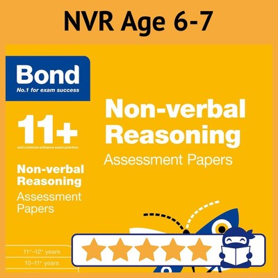11 Plus Bond Non-Verbal Reasoning Tests (Ages 6-7) with Answers NEW ...